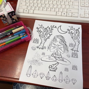 25 Pack of Printable Coloring Pages-magical Coloring - Etsy