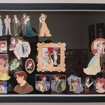 Pin Badge Display Metal-frame, Enamel Pin Display Box for Collector ...