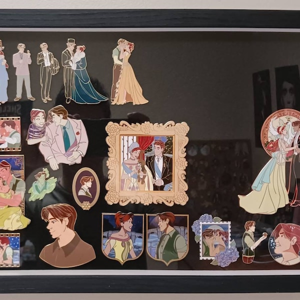 Pin Badge Display Metal-frame, Enamel Pin Display Box for Collector ...