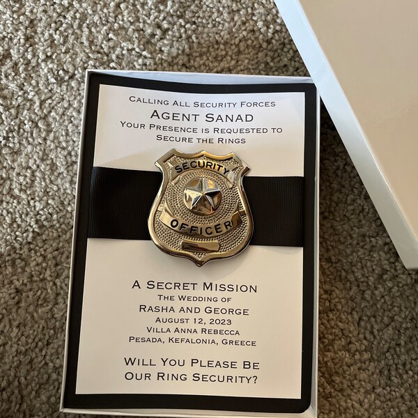 Will You Be My Ring Security / Ring Bearer Invitation - Etsy