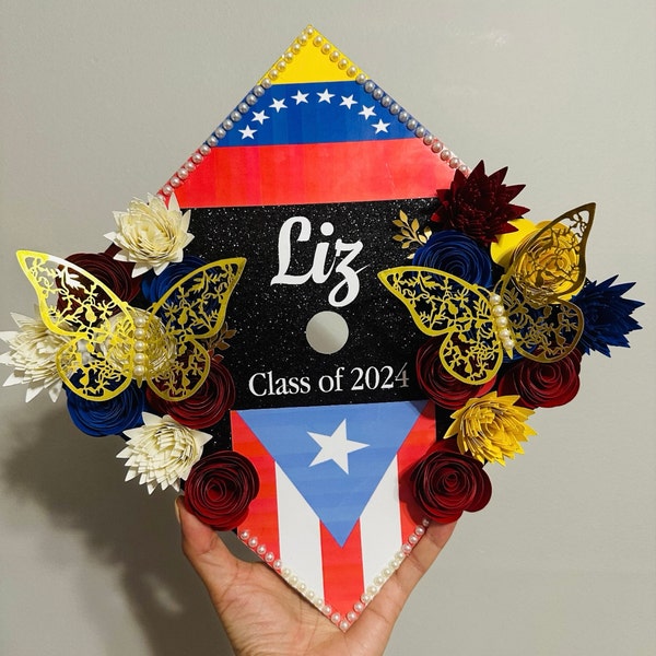 Graduation Cap Decor | Graduation Cap Topper | Dominican Republic | Cap ...
