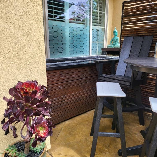 Honeycomb Frosted Window Film, Geometric Hexagon Film for Glass Door ...