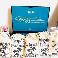 Girls Getaway Survival Kit, Hangover Kit Bags, Bachelorette Party, Girl ...