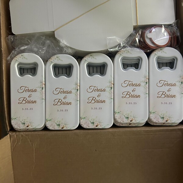 Unique Wedding Gifts, Wedding Favors Guest, Cap Opener Magnet, for ...