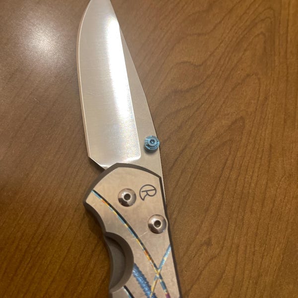 Titanium Flattop Deep Carry Pocket Clip for Sebenza -bead Blast Finish ...