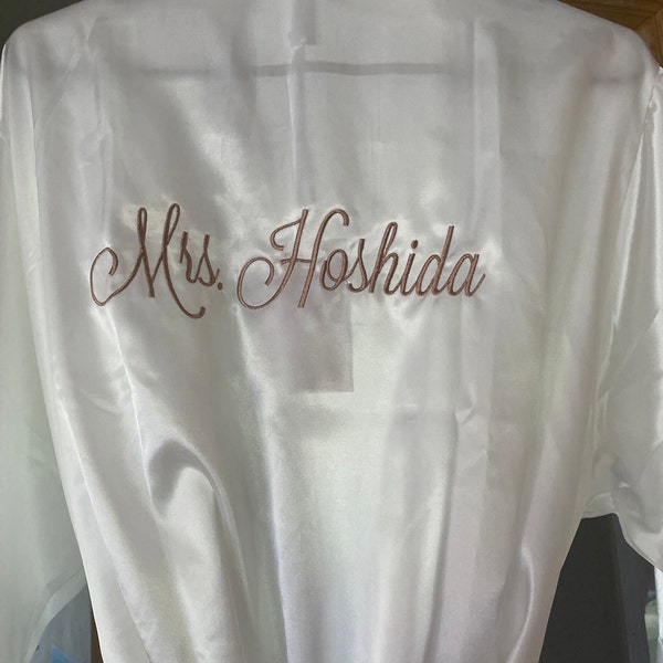 Mother of the Bride Robe, Mother of the Bride Satin Robe Gift, Satin ...