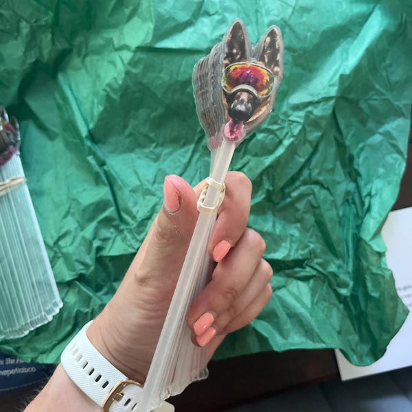 Printed Signature Dog Pet Stir Stick, I Do Too & Dog of Honor ...