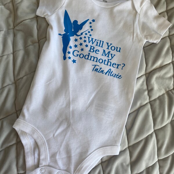 Will You Be My Fairy Godmother, Godmother Proposal, Fairy Godmother Bodysuit, Godmother Proposal ...