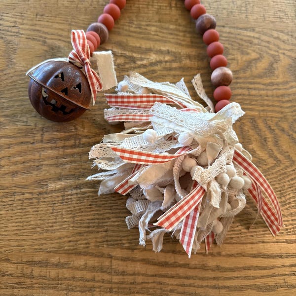 Christmas Wood Bead Garland / Blessing Beads / Gratitude Beads ...