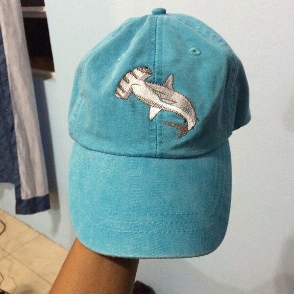 HAMMERHEAD SHARK HAT - Embroidered Women Men Wildlife Baseball Cap ...