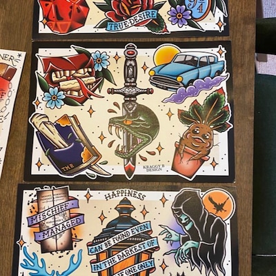 Japanese Simpsons Tattoo Traditional Simpsons Tattoo Flash - Etsy