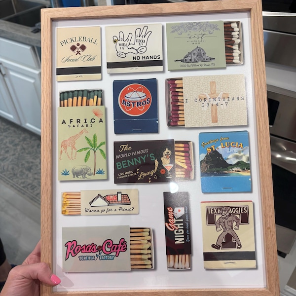 CUSTOM MATCHBOOK ART | Personalized Digital Matchbox Gift | Large ...