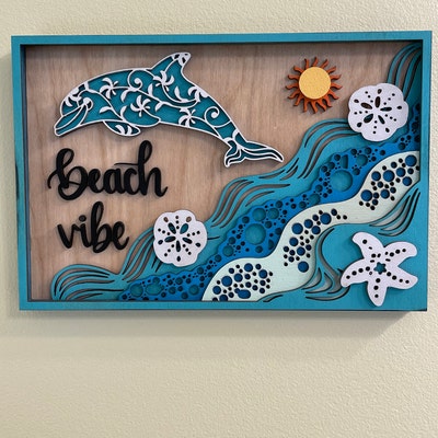 Beach Sign SVG Laser Cut Files Beach SVG Flip Flop SVG Beach Laser File ...