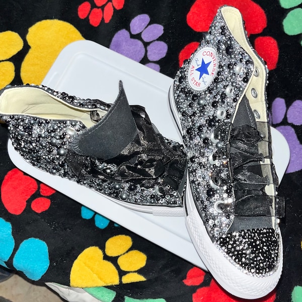Custom Blinged Converse - Etsy