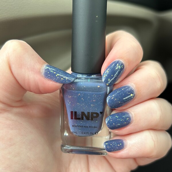 Starlight - Stormy Indigo Flakie Shimmer Nail Polish - Etsy
