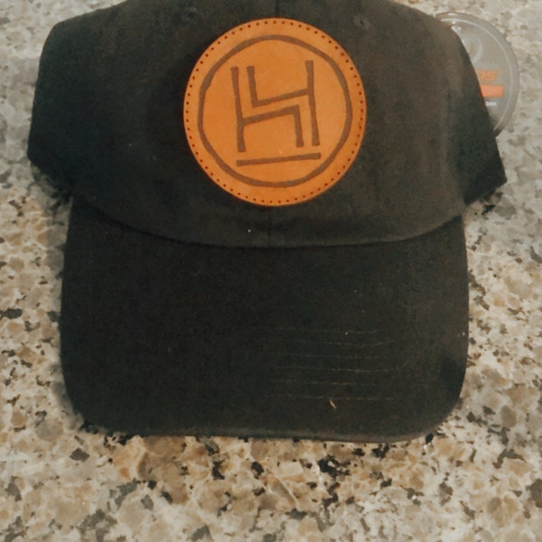 Circle Leather Patch | Monogram Leather Patch | Backpack Leather Patch | Custom Design Leather ...