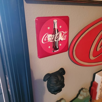 Coca-cola Red Circle Bottle Vinyl Sticker, Coke Sticker for Fridge ...