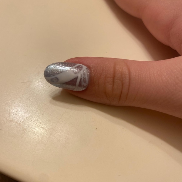 Demon Rumi Nail | Kpop Demon Hunter Inspired Nails | Handmade Gel Press ...