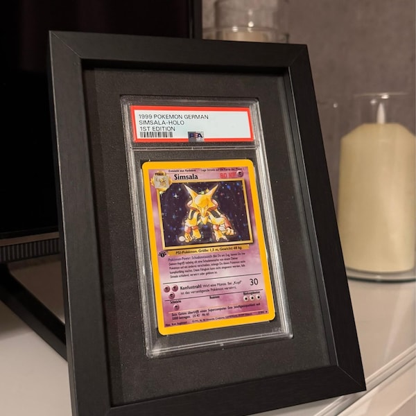 Rahmen PSA, CGC, BGS Pokemon Sport Karten Holz Case Display ...