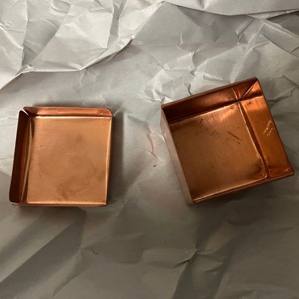 Solid Copper Box and Lid, Custom Stamping. Handmade. Wedding ...
