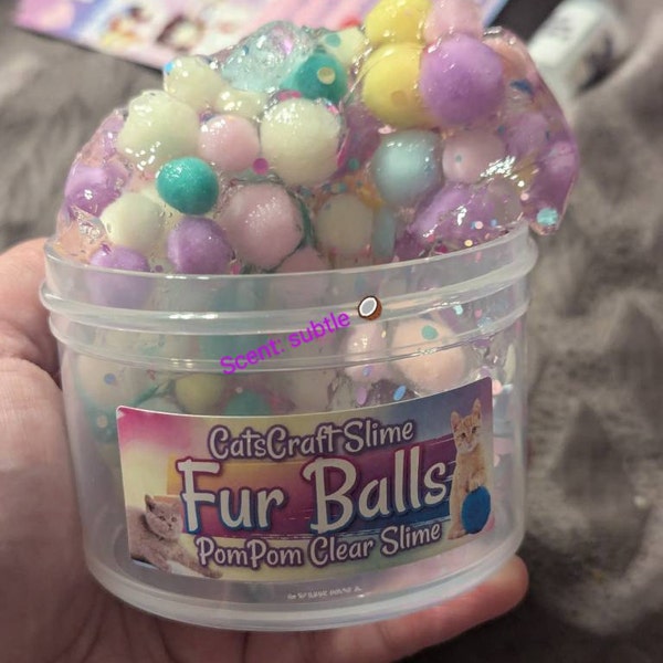 Slushie Slime candy Cauldron SCENTED Purple Crystal Clear Slushee Bead ...