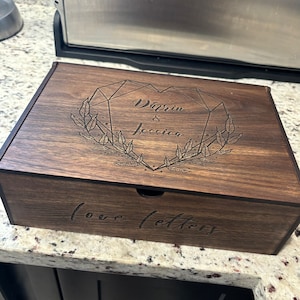 Love Letter Box Valentines Day Gift Box Personalized Small Wooden ...