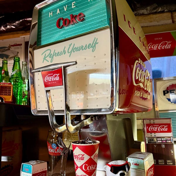Vintage Pepsi and Coke and 7UP Wax Cups With Resin Soda - Etsy