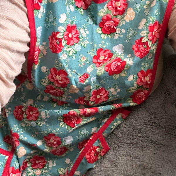 Plus Size Apron, Pinafore Apron, Old Fashioned Apron, Cross Over Apron ...