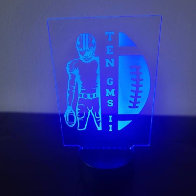 Shimmering Light up Personalized Custom Party Box Table Decoration ...