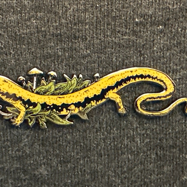 Salamander Lapel Pin / Artist Series Pin by Logan Schmitt / Lizard ...
