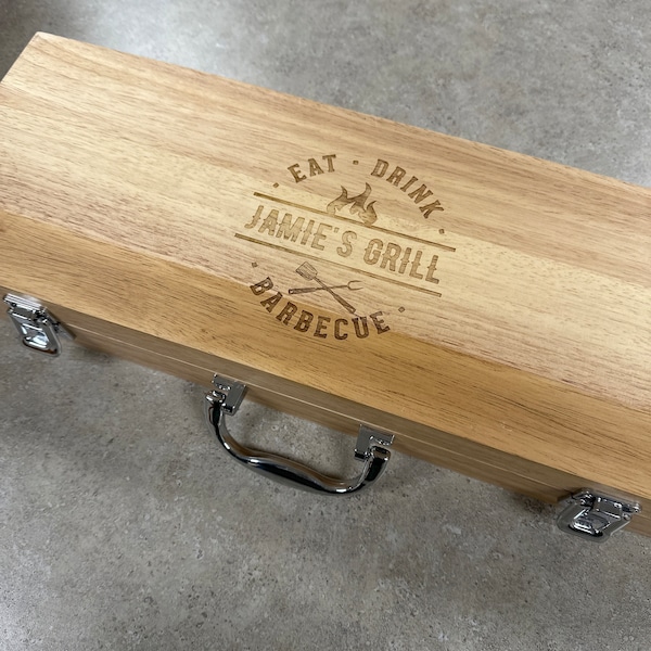 Grill Gift Set, Bbq Grilling Tools, Personalized Bbq Set, Barbecue Gift ...