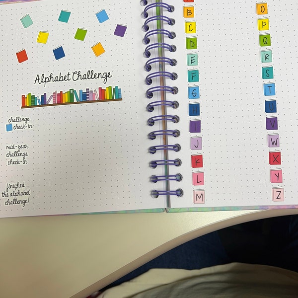 Alphabet Reading Challenge Planner Stickers - ABC Reading Planner ...