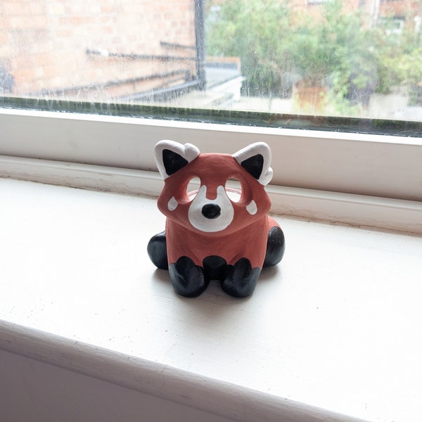 Red Panda Candle Holder | Tealight | Ceramic Animal | Cute Gift | - Etsy