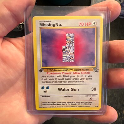 Missingno. Base Set Pokemon Card 103/102 Custom Fan Art Card - Etsy ...