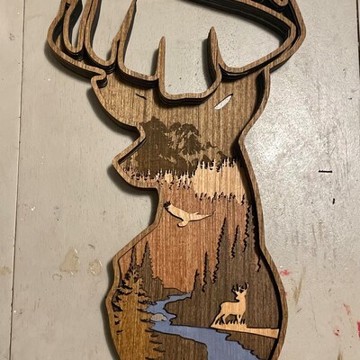 Digital File 6 Layer Deer Mandala .SVG - Etsy