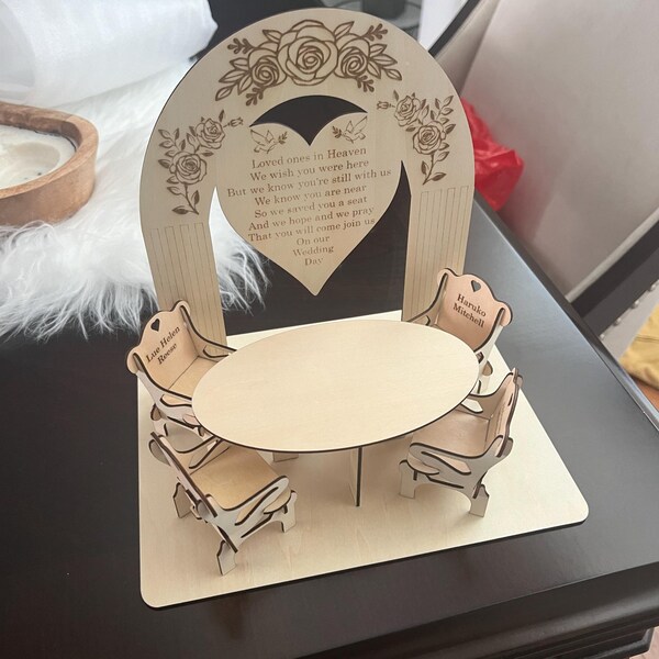 Wedding Memorial Display, Wedding Memorial Table, Remembrance Table ...