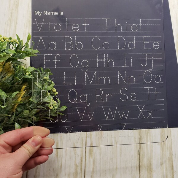 Childs ABC 123 Shapes Tracing Pad SVG FILE / Svg, Pdf, Png - Etsy