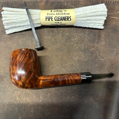 Vintage Dunhill Leather Covered 3-place Pipe Stand Brass Collars Pipe ...