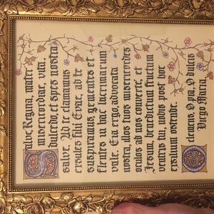 Regina Caeli Illuminated Calligraphy Gregorian Chant - Etsy