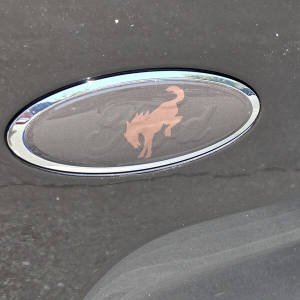 Ford Logo Overlay Emblem Decals. Black and Red. Rear Tail Gate Decal ...