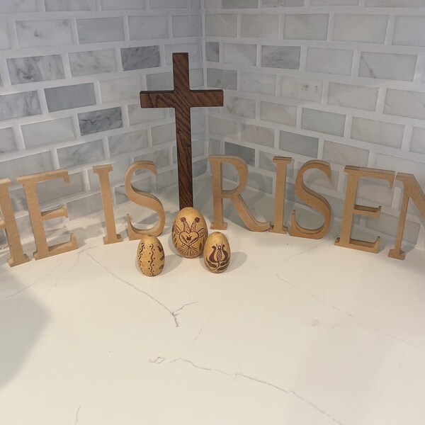 He is Risen, Easter Decor, Christian Easter, Jesus is Alive Celebrate ...