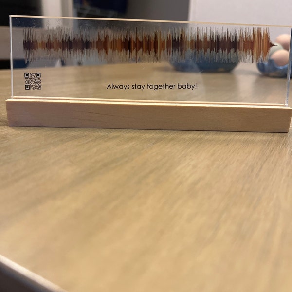 Artblox Soundwave Art With Scannable Qr Code Any Video Voice Recording ...