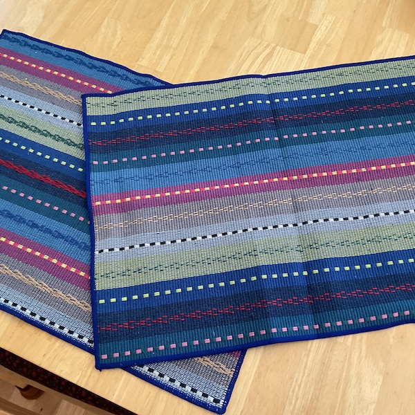 Placemats Set of 4 Colorful Art Woven Placemat Plate Mat Kitchen ...