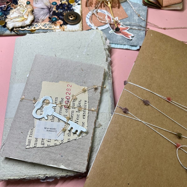 2 Sizes | Handmade Paper Journal | Deckled Edge | Journaling | Junk ...