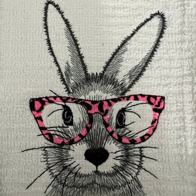 Bunny Machine Embroidery Designs 5 Sizes. Easter Bunny With - Etsy