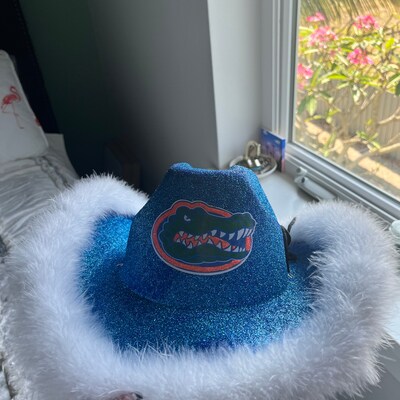 College Themed Glitter Cowboy Hat Customizable Cowgirl Hat Made to ...