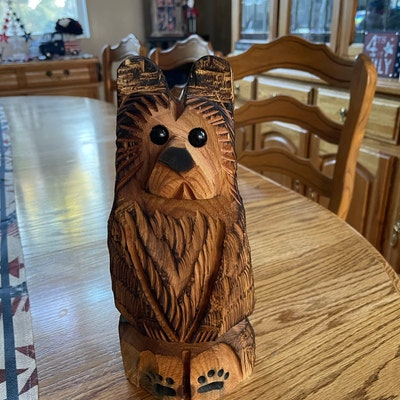 Painted Dragon Statue Garden Decor Cute Winking Dragon - Etsy