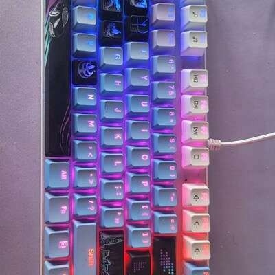 Cute Uwu Rose Gold Metal Artisan Keycap Custom Mechanical Keyboard Cute ...