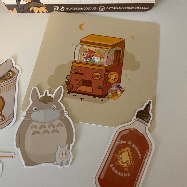 Gachapon Print | 4 X 4 Art Print, Video Game Art, RPG Monster, Mushroom ...