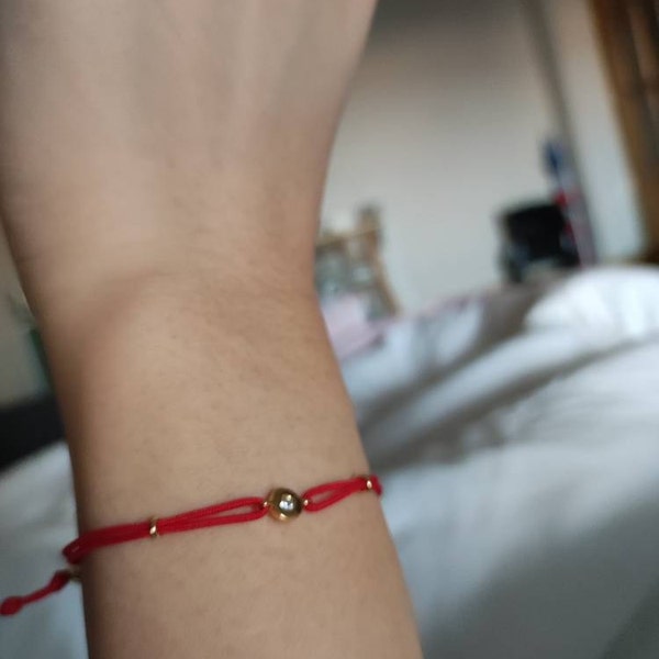 String Bracelet With Diamond 18k Gold, Diamond Bracelet, Friendship ...